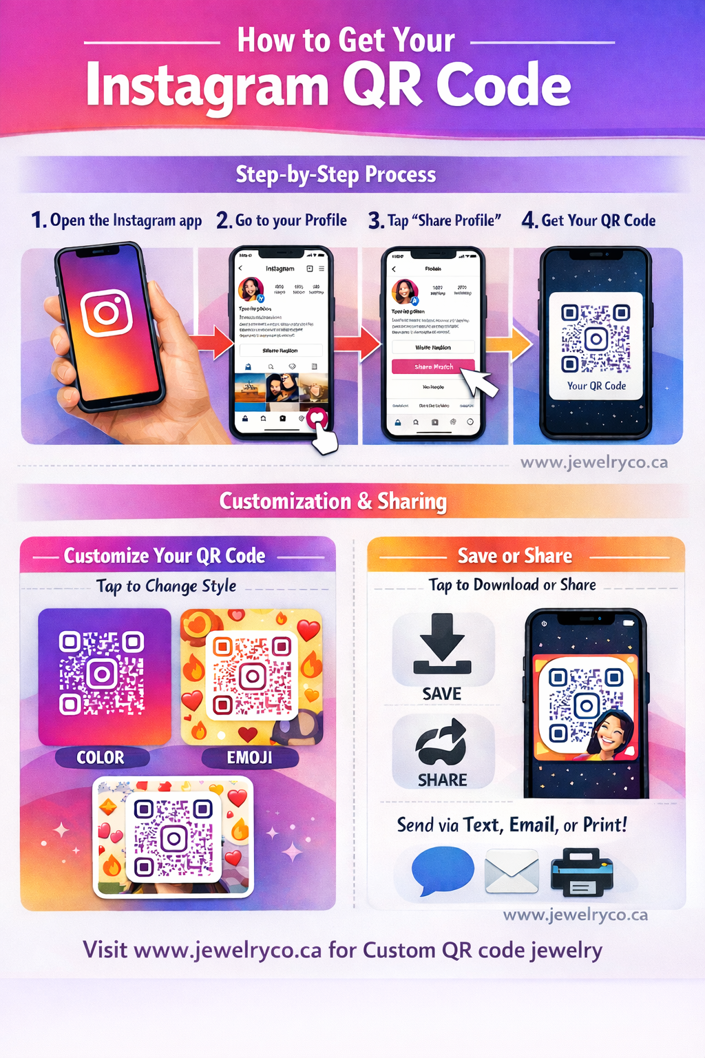 Learn how to get your instagram account Scan QR Code for Engraving or ...